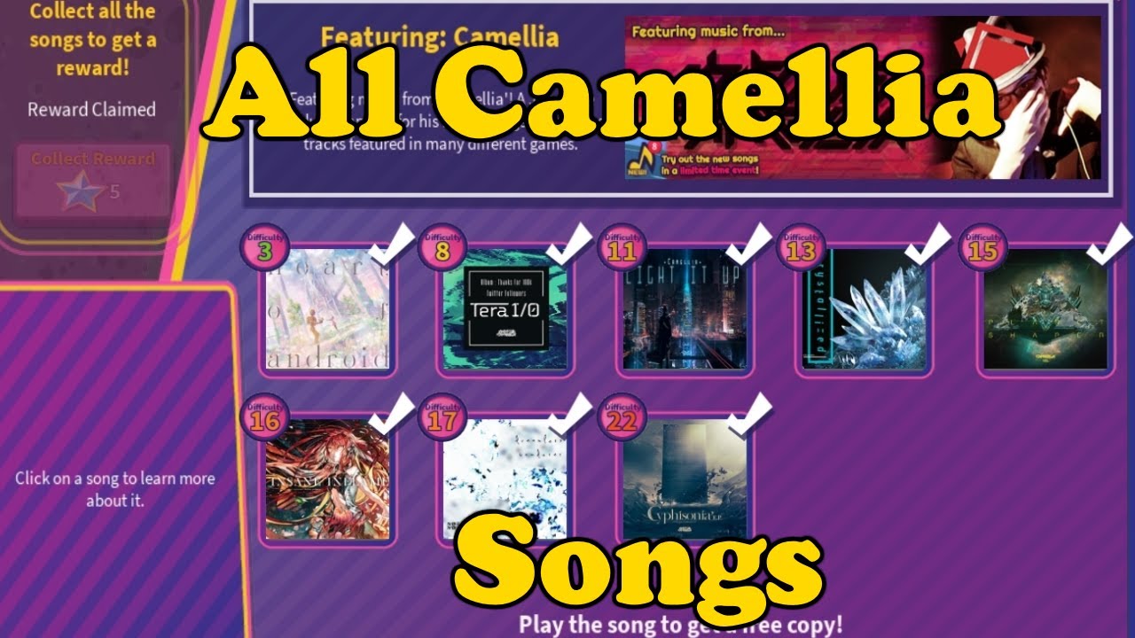 All Camellia Songs in One | Hard Songs Only | First Playthroughs ...