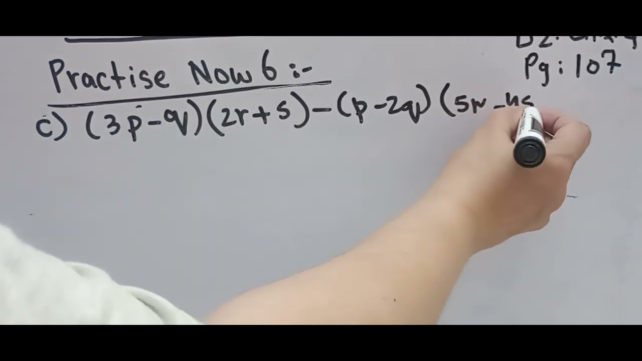 How to solve Practice Now 6 | Chapter 4 | Algebraic expressions ...