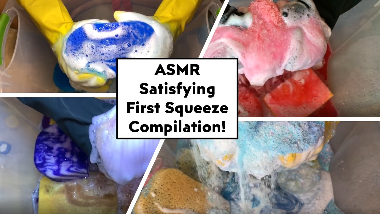 🧽Requested! ASMR 1st Squeeze Compilation!🧽 - YouTube