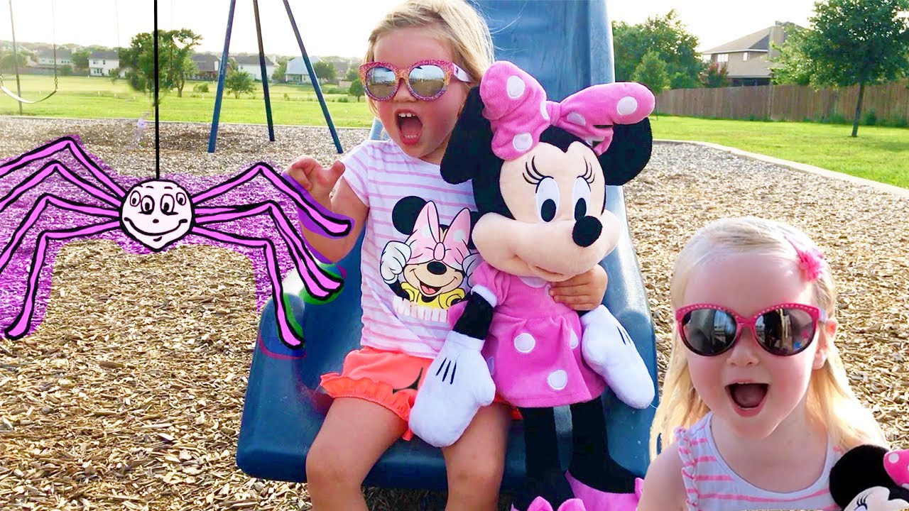 Pretend Play with Disney Minnie Mouse at the Outdoor Playground Fun ...