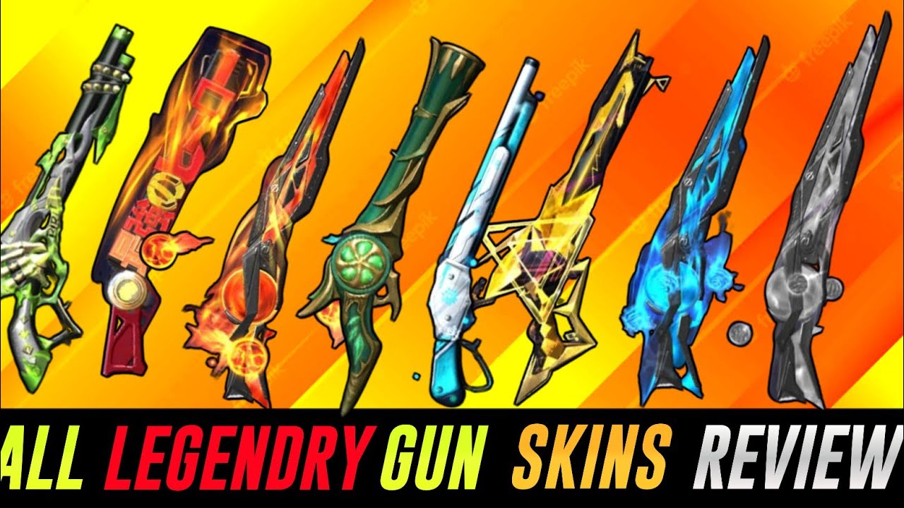 Free fire M1887 all gun skin review & best M1887 gun skin - YouTube