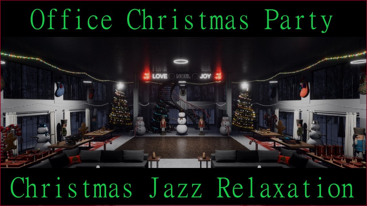 Christmas Party Scene created in UE5|Ray Tracing|Christmas Jazz! Merry ...
