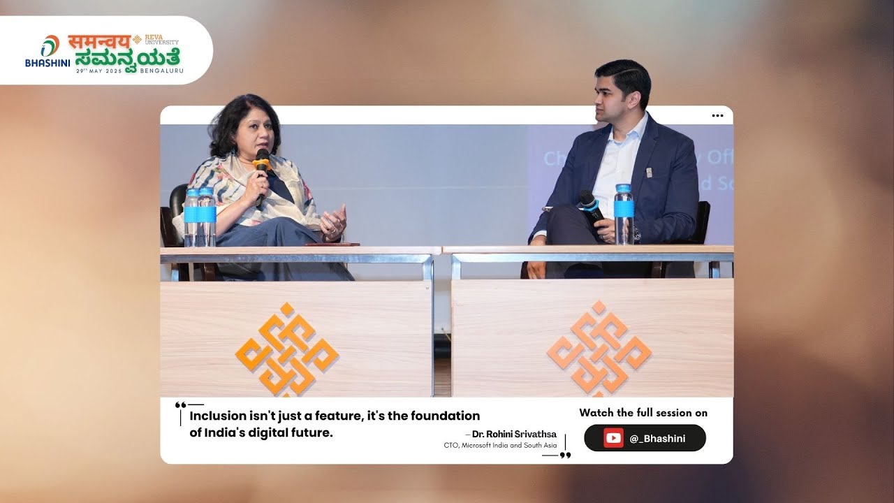 Inclusive AI for India's Digital Future | Fireside Chat with Microsoft ...