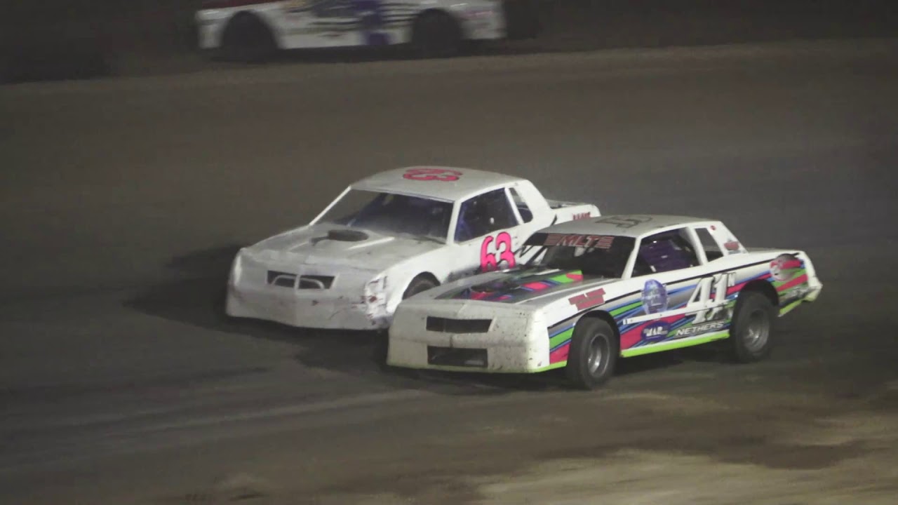 Street Stock A-Feature Race at Crystal Motor Speedway, Michigan on 05 ...