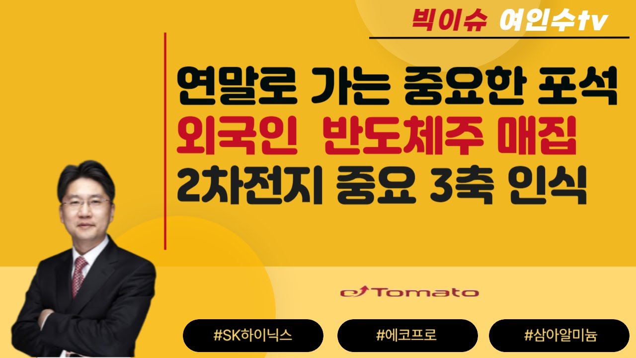 연말로 가는 중요포석 2차전지 반도체 핵심주자 중요전망 바이오 소수 선택 대주자 바닥권 핵심주자 Youtube