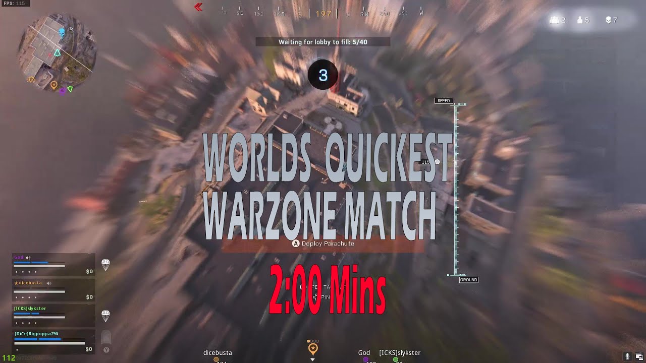 WORLD RECORD!!! QUICKEST WARZONE MATCH!!!! #record #warzone # ...