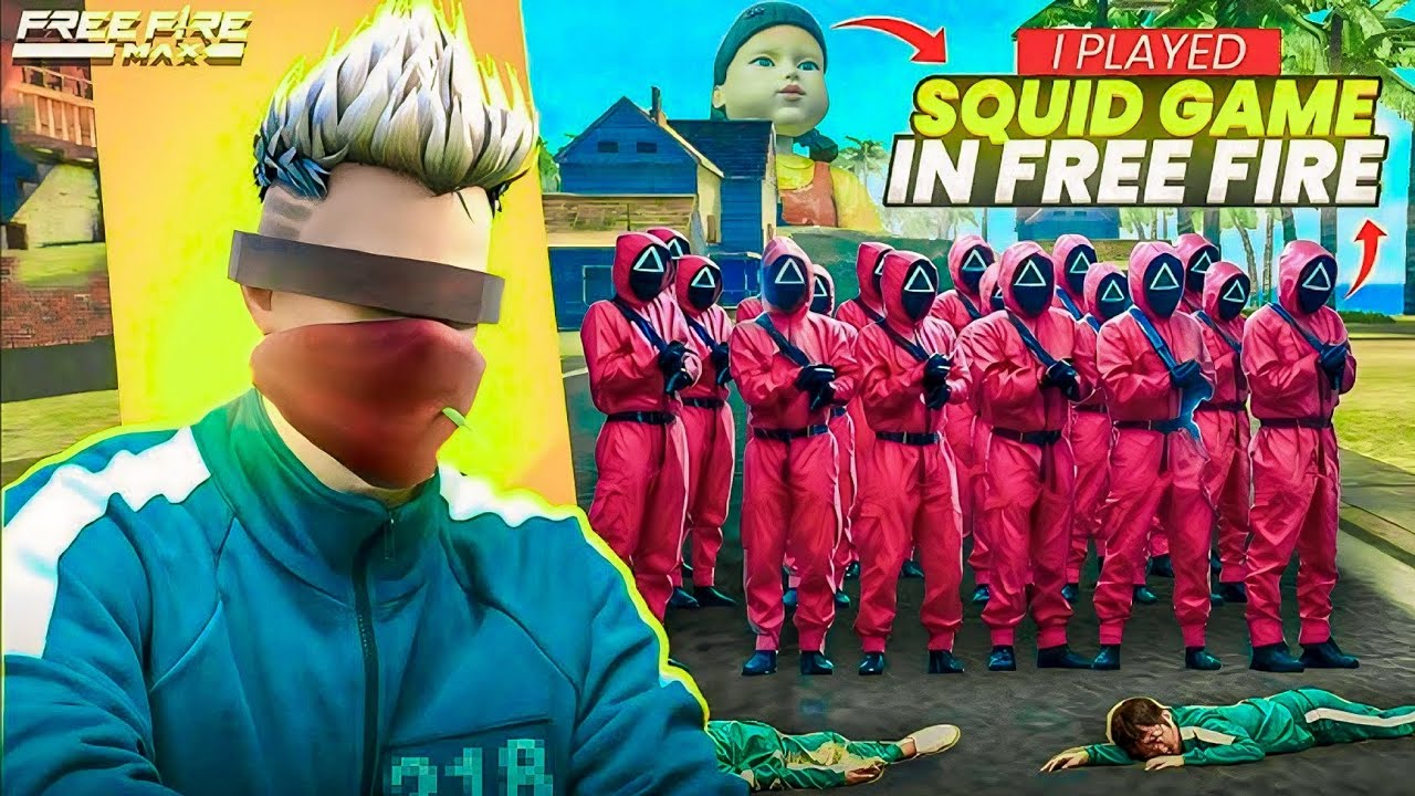 PLAYING SQUID GAME IN FREE FIRE 🔥😱 RED LIGHT 🔴 GREEN LIGHT 🟢☠️ # ...