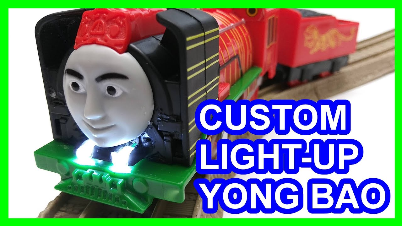 Custom Light-up Yong Bao Trackmaster 2 Thomas & friends Thomas y sus ...