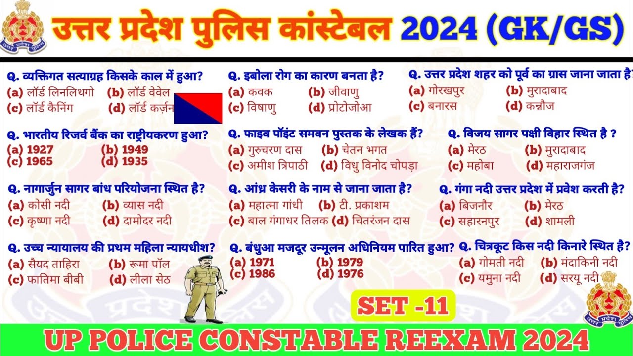 UP POLICE CONSTABLE 2024 सम्पूर्ण सामान्य ज्ञान || UPP CONSTABLE GK GS ...
