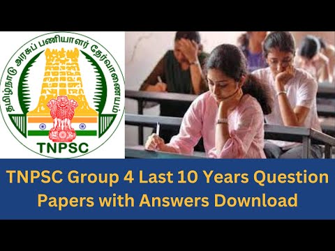 TNPSC Group 4 Last 10 Years Question Papers with Answers Download - YouTube