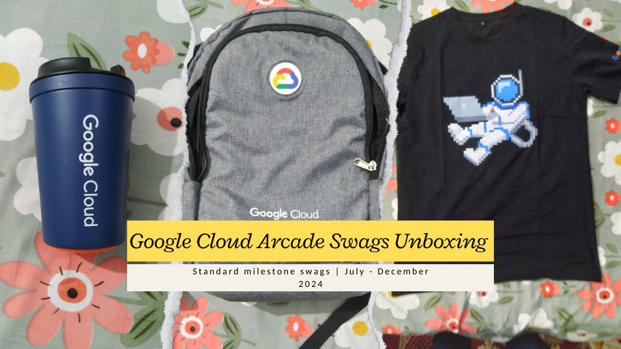 Google Cloud Arcade Swags Unboxing 🤩 | Standard milestone swags ...