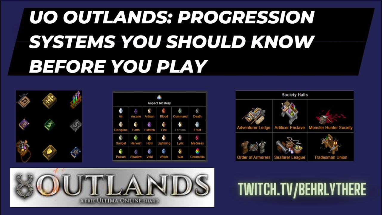UO Outlands: Progression Systems You Should Know Before You Play! - YouTube