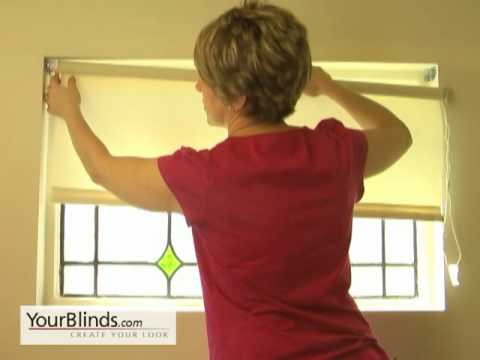 How to Install Roller Shades - Inside Mount - YourBlinds.com DIY - YouTube