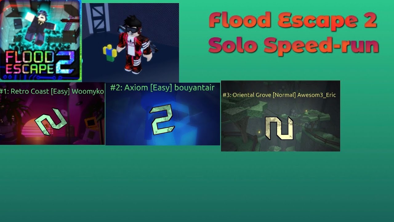 Roblox Flood Escape 2 - Solo - Speed-run - YouTube