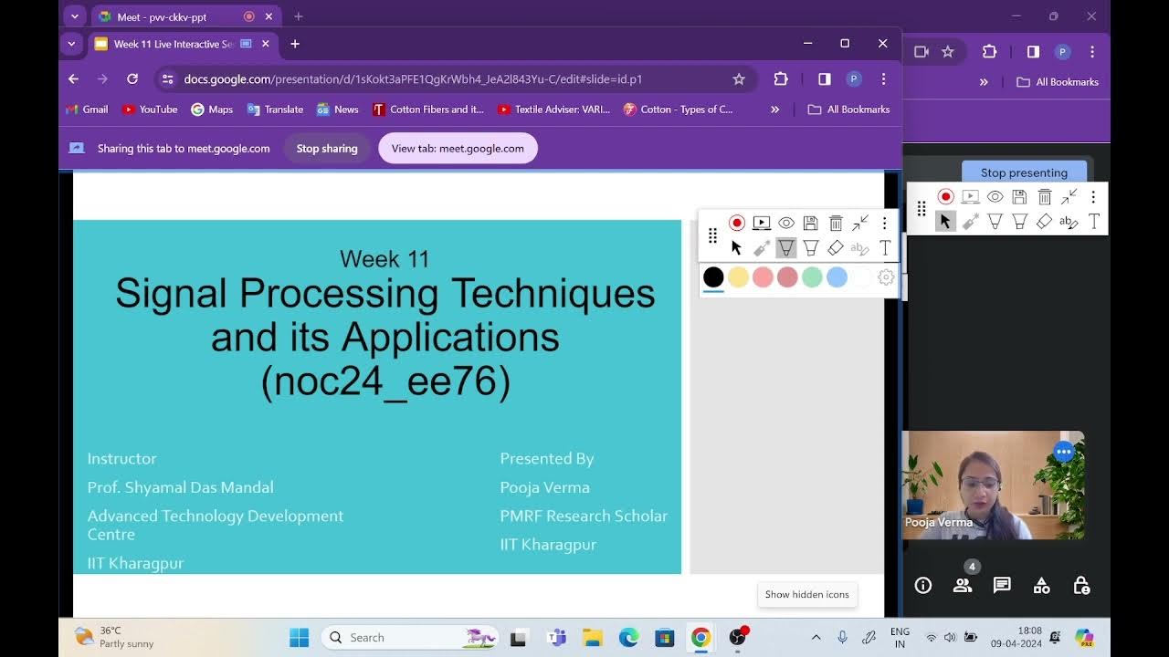Live Interactive Session of Signal Processing Techniques and its Applications (noc24_ee76) - YouTube