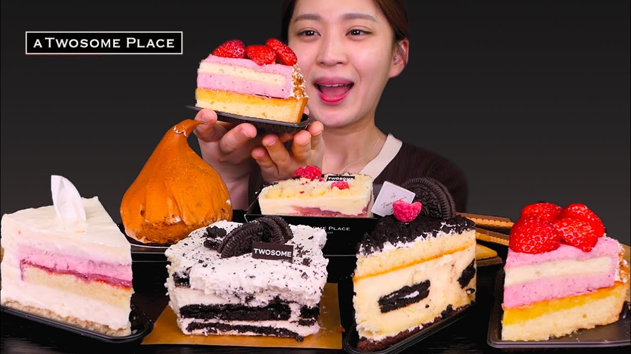 🍰Twosome cake😘돌아온 시내's pick 투썸 케이크 먹방😍 [Chocolate, Strawberry tart ...