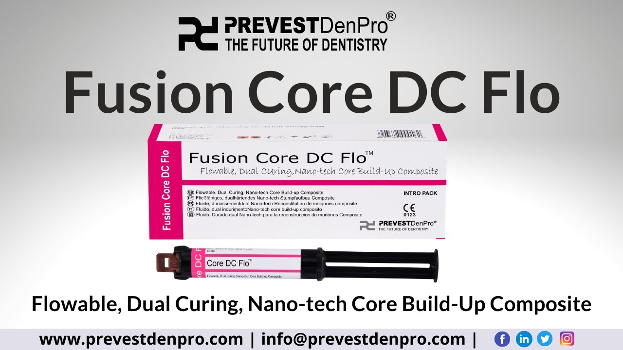 Fusion Core DC flo | Flowable, Dual Curing, Nano-tech Core Build-Up ...