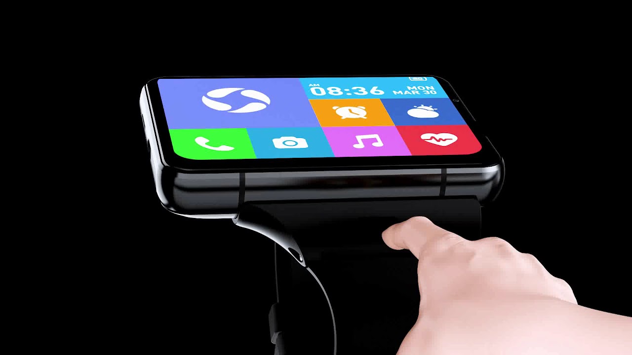 LOKMAT APPLLP Max 4G smart watch 2.88 inch touch screen Android 9.0 ...