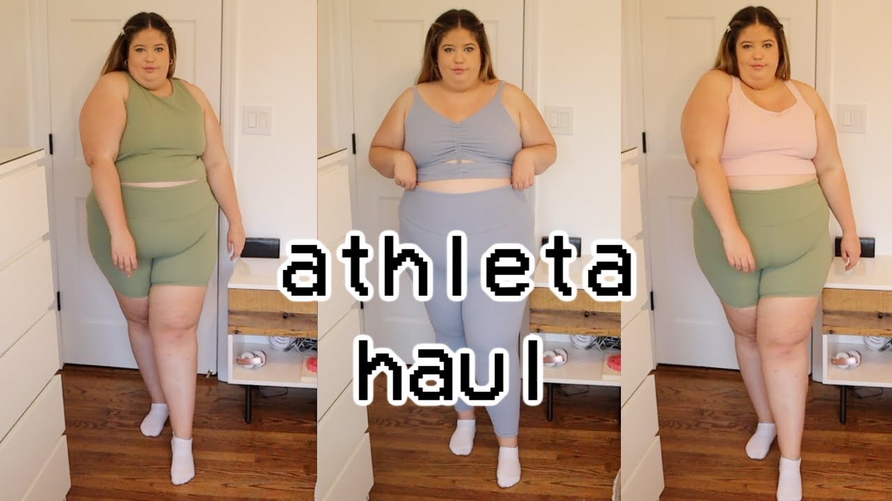 Plus size workout haul! Athleta! - YouTube