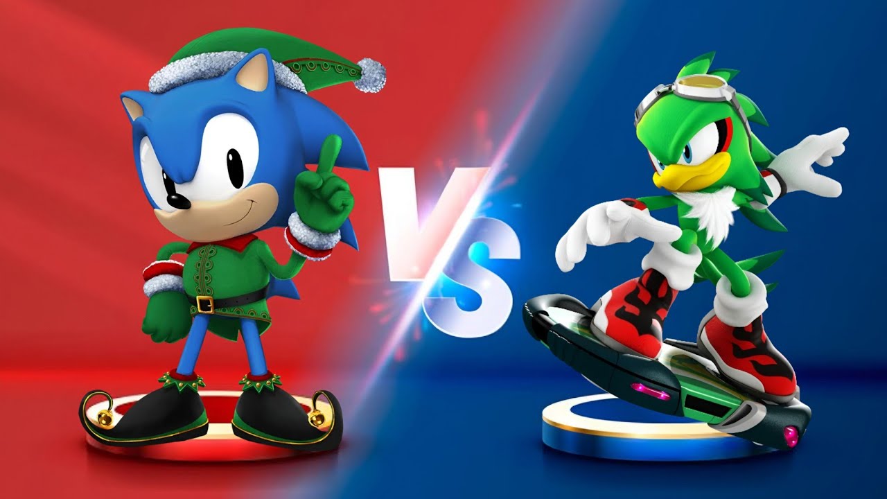 Sonic Dash - Elf Classic Sonic VS Jet _ Movie Sonic vs All Bosses Zazz ...