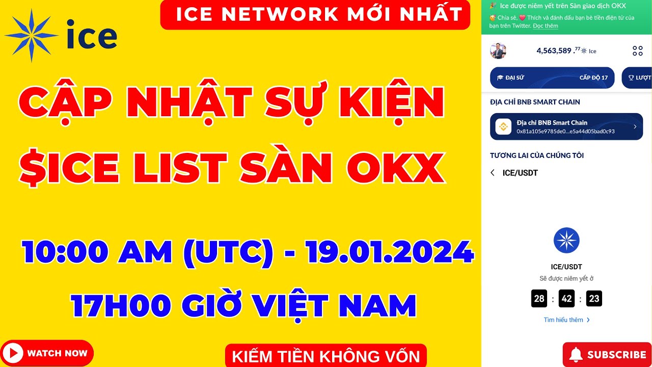 ICE Network Mới Nhất - Cập Nhật Sự Kiện ICE Network List Sàn OKX - YouTube