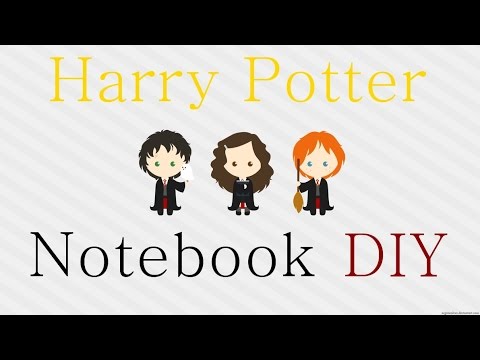 Harry Potter Notebook DIY - YouTube
