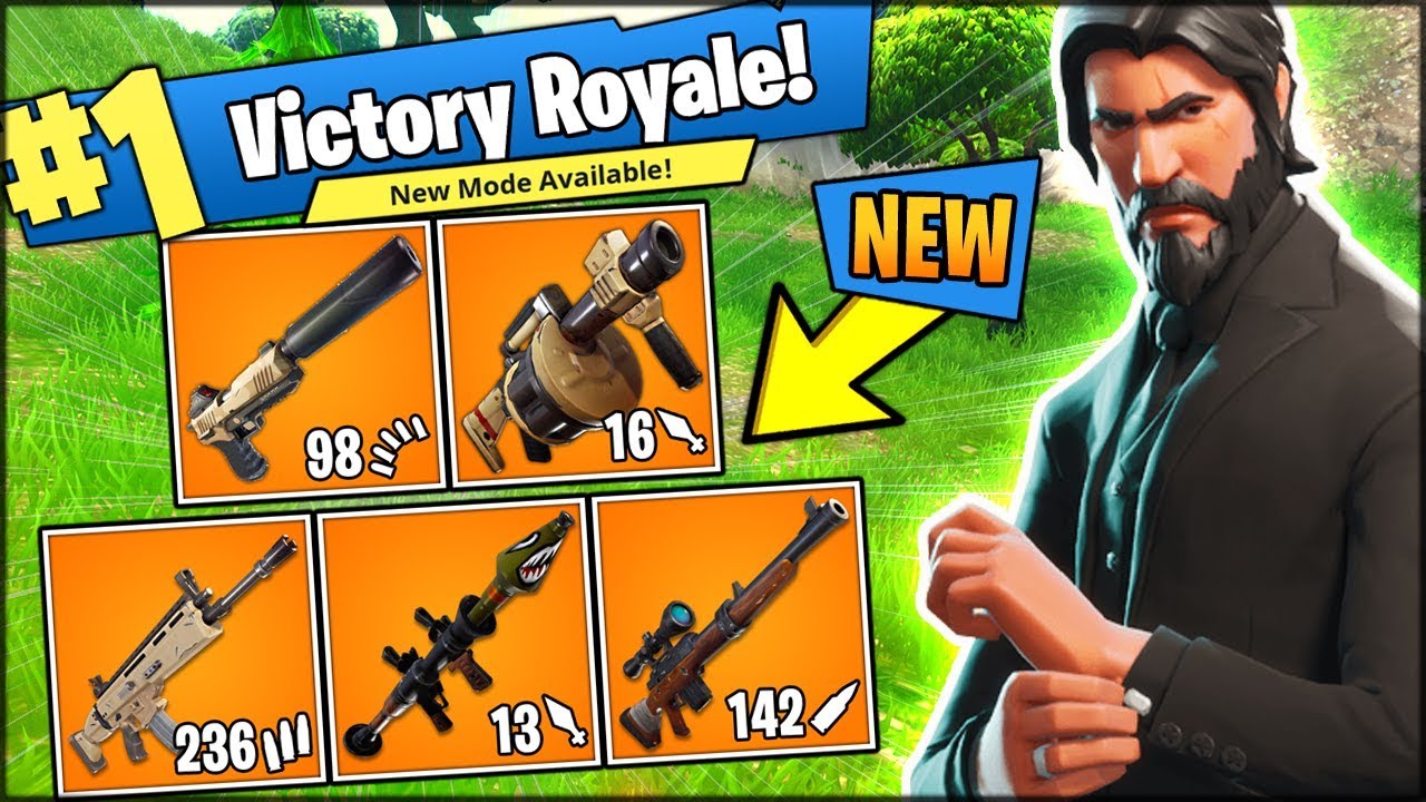 *NEW* LEGENDARY GUNS ONLY in Fortnite: Battle Royale - YouTube