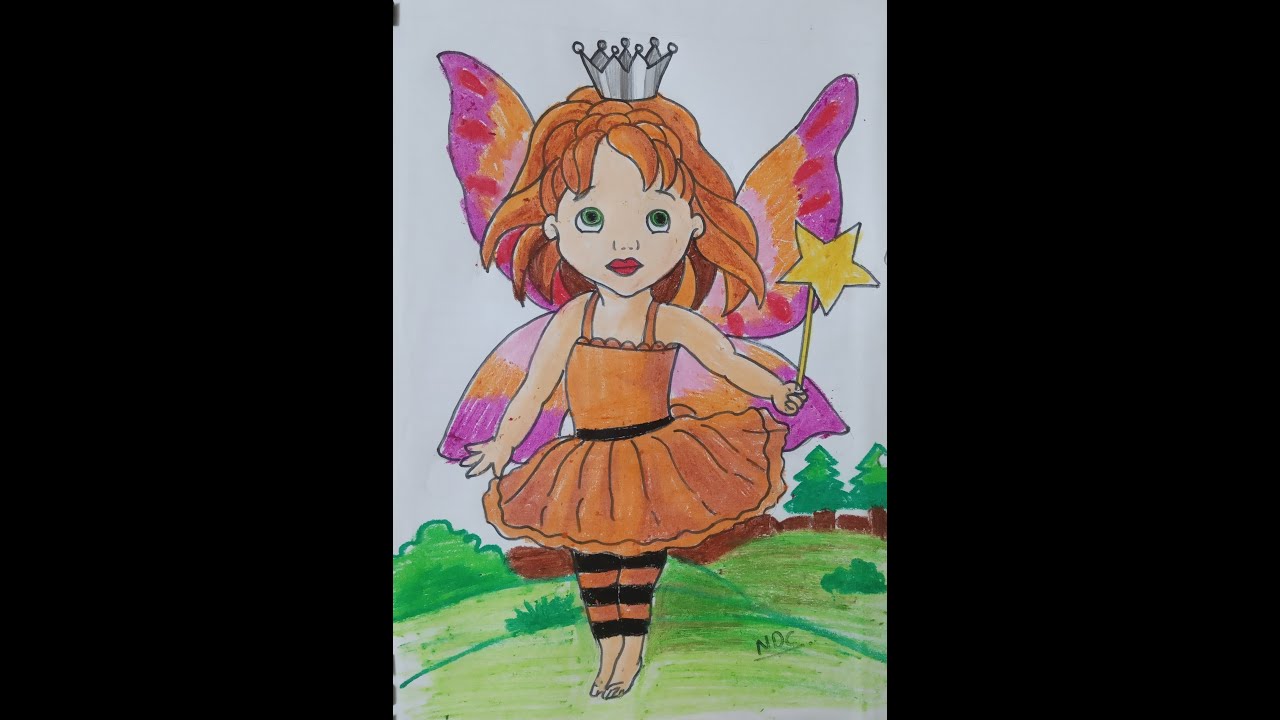 How To Draw Pari | Pari Drawing | Namrata Drawing Class | - YouTube