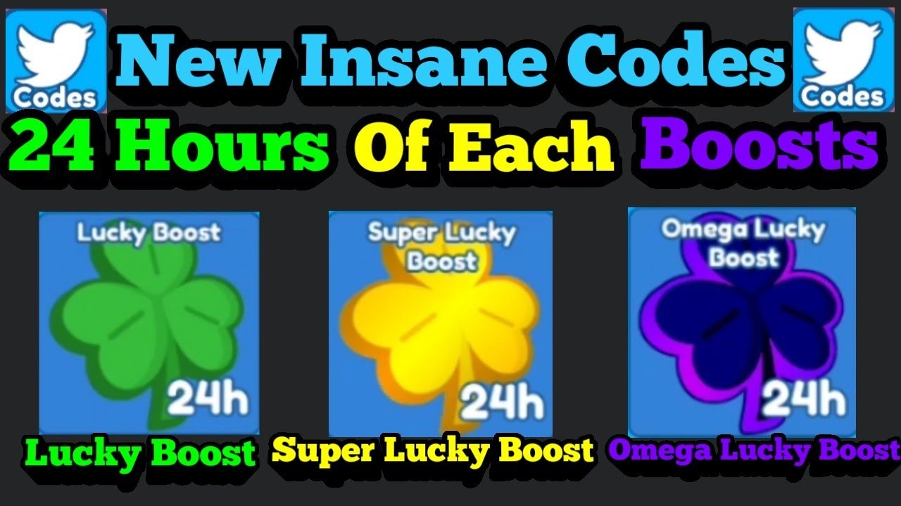 New INSANE Codes For 24 Hours Of Normal, Super And Omega Lucky In ...