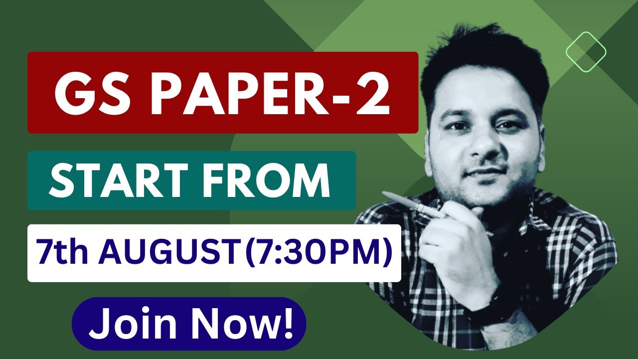 GS PAPER 2 | Join Now 👍😍 Live.. #upsc2024 - YouTube