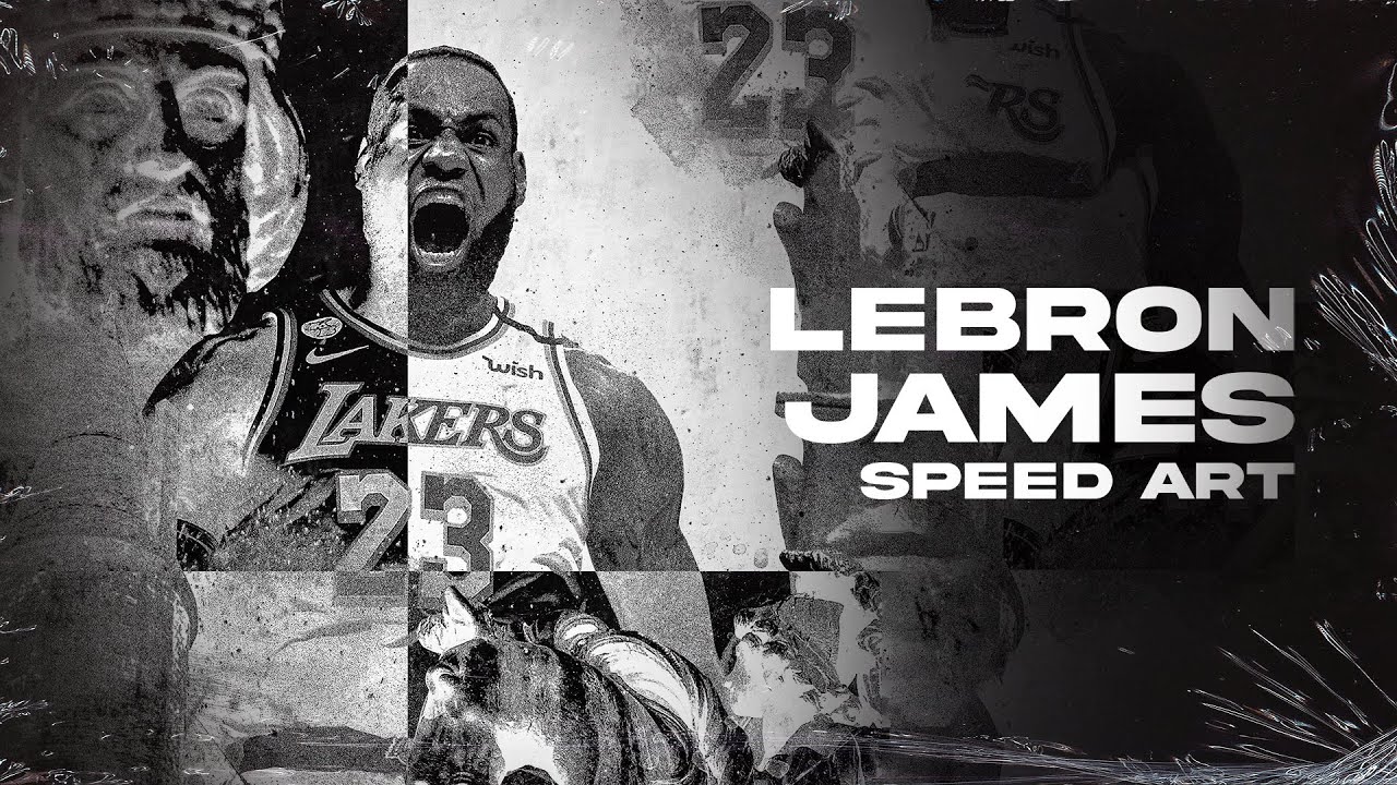 NBA Speed Art - LeBron James - YouTube
