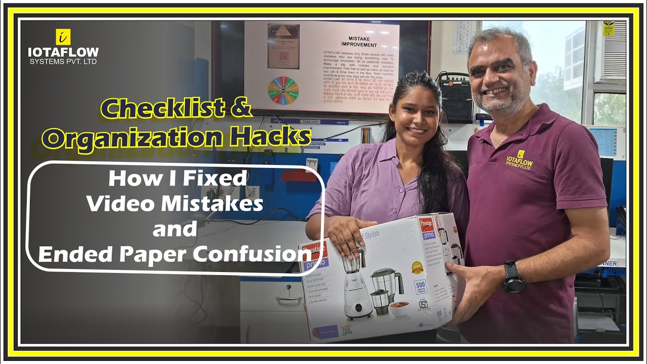 From Mistakes to Mastery: Checklist for Video Errors and Box for Paper ...