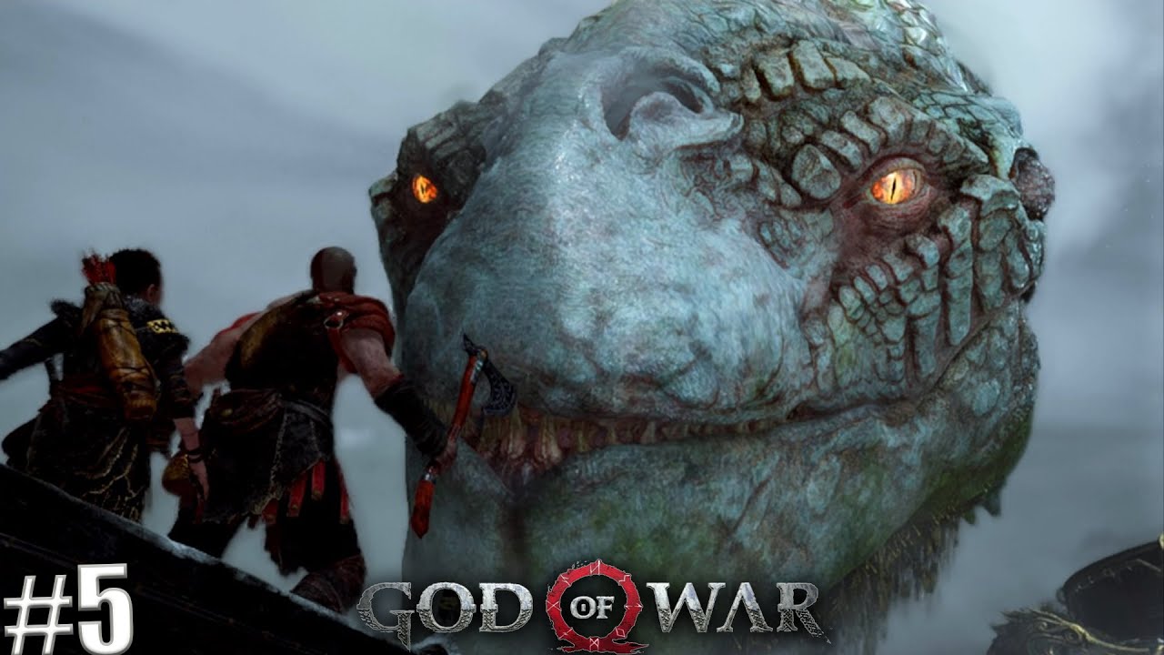God of War 4 Gameplay (Kratos vs the World Serpent) - YouTube