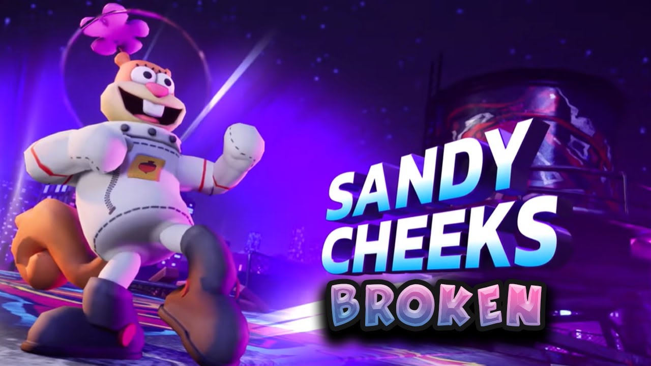 Nickelodeon All Star Brawl - Sandy Cheeks is Broken - YouTube