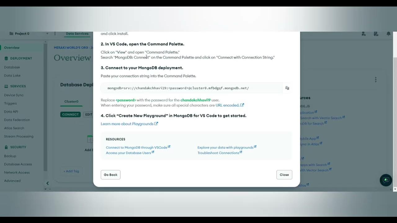Datastore - Creating Database in Mongo DB and Creating Datastore in Dashboard - YouTube