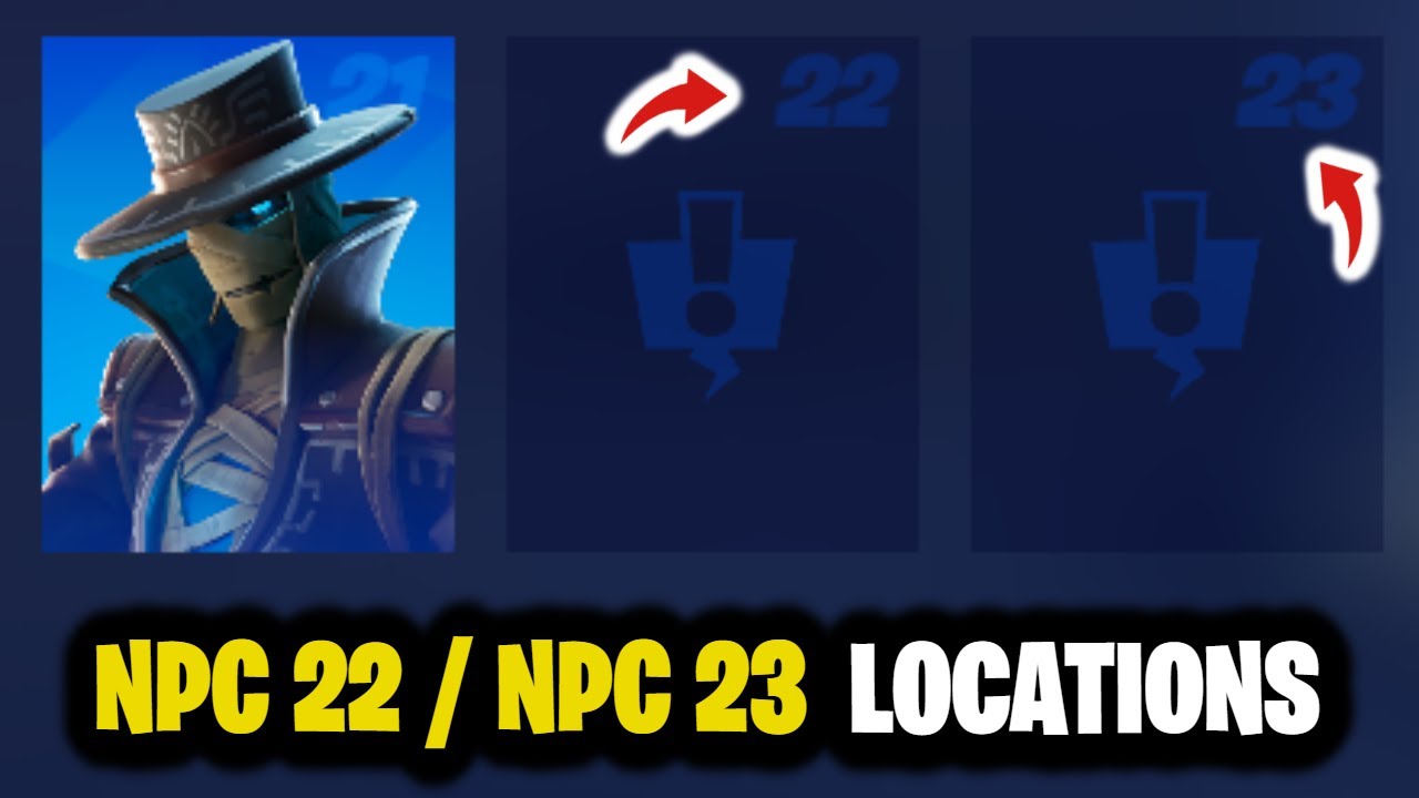 NPC 22 NPC 23 Fortnite Season 8 LOCATIONS! Where are the NPC 22 and NPC ...