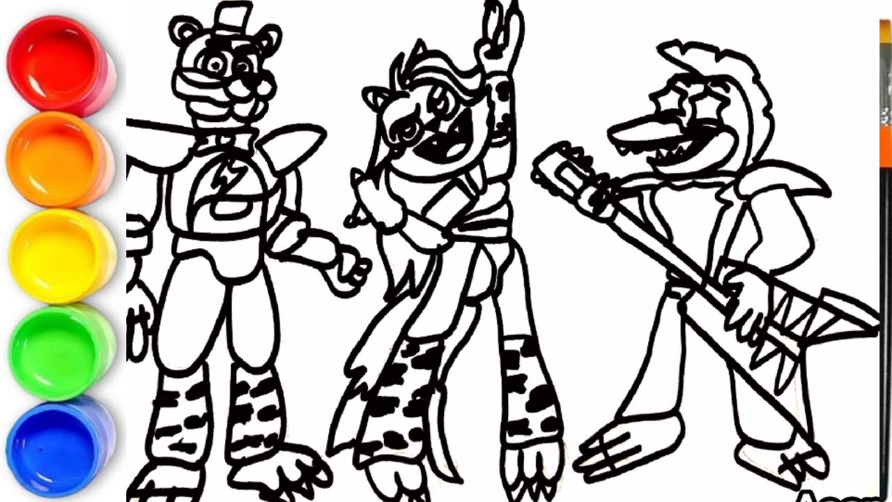 How to draw FNAF Security Breach | Drawing FNAF Security Breach - YouTube