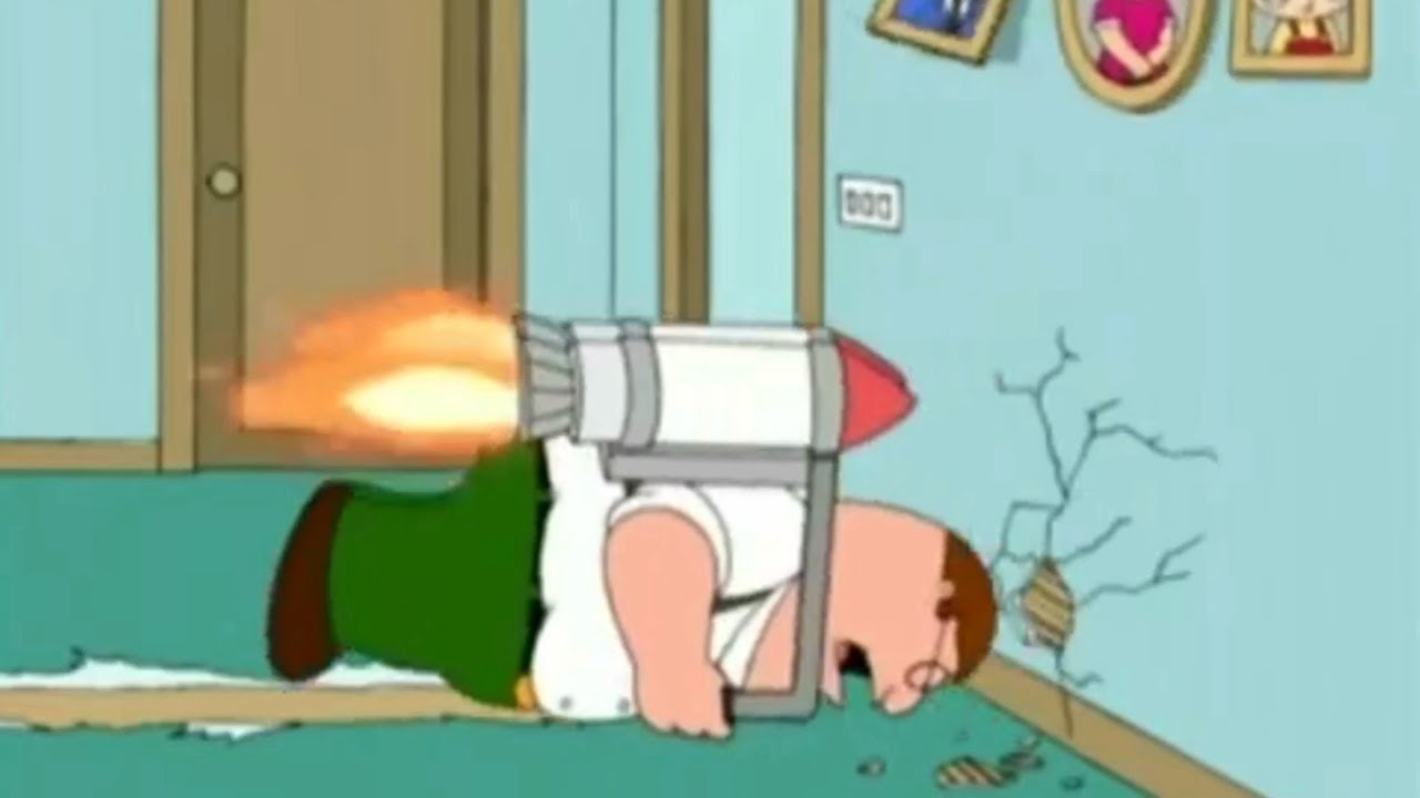 Peter Rockets Into The Wall For 10 Minutes [Family Guy] - YouTube