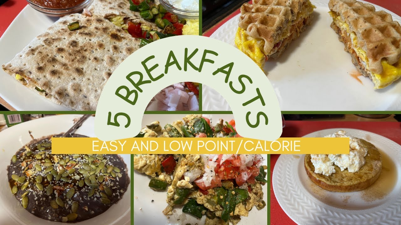 5 Days of Breakfasts with points/bites | Breakfast Meal Prep | WW ...