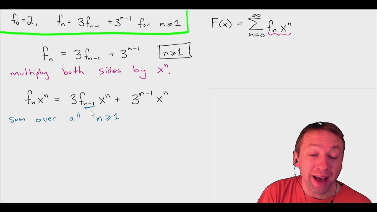 Another Recurrence Relation Solved. MATH 222, Discrete and ...