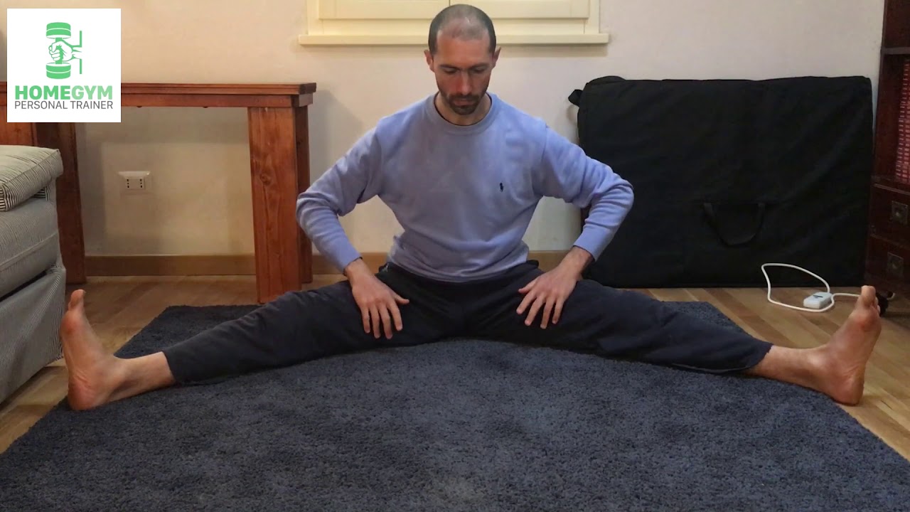 stretching arti inferiori parte 2, ischiocrurali e adduttori da seduti ...