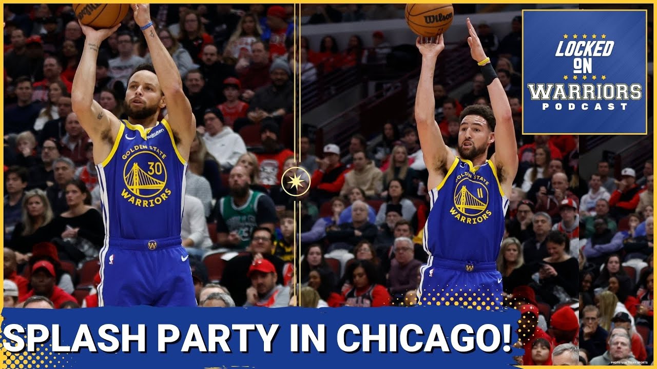Golden State Warriors Have a Splash Party in Chicago as Stephen Curry ...