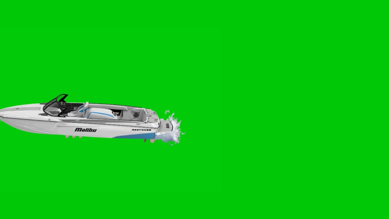 Green screen speed boat running effect. - YouTube