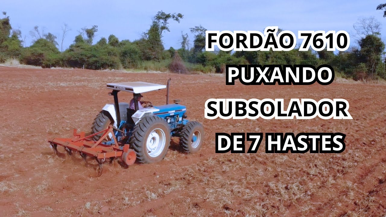 PREPARO DE SOLO COM SUBSOLADOR DE 7 HASTES - YouTube