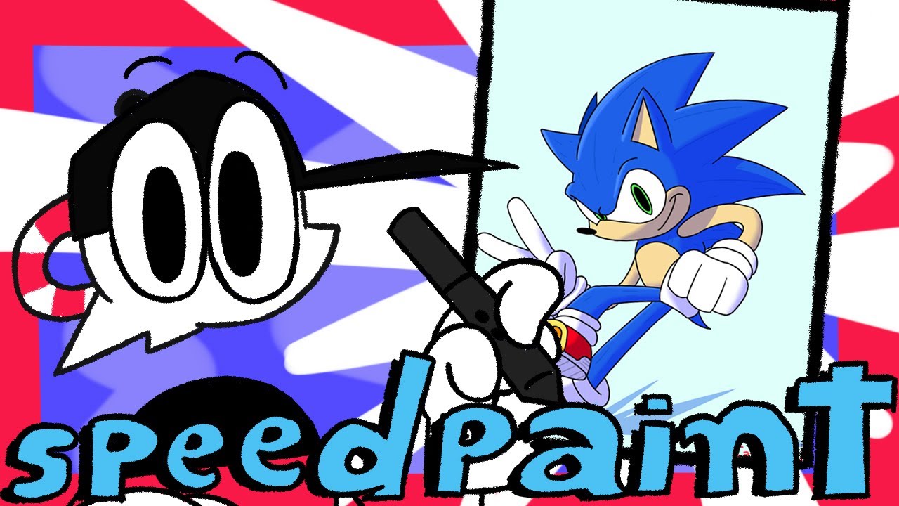 Sonic the Hedgehog - Speed Paint (# 01) - YouTube