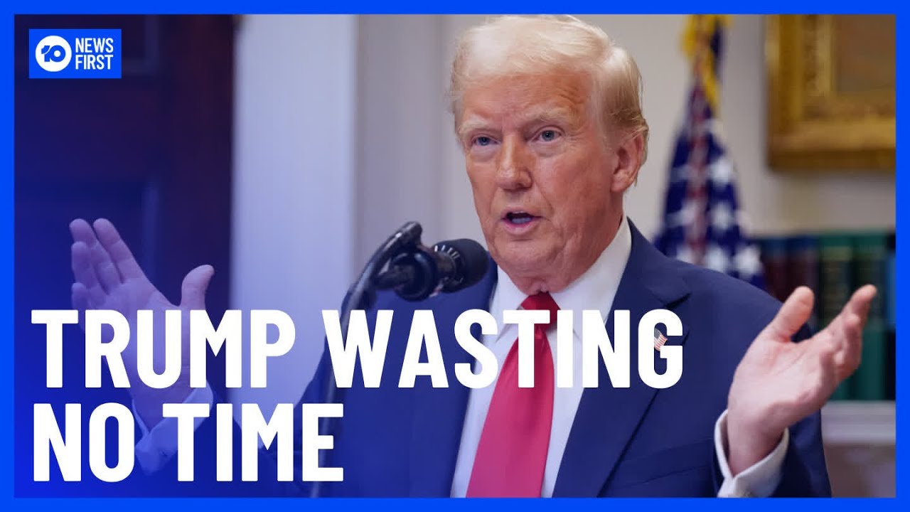 President Donald Trump Continues Issuing Sweeping Orders On First Full ...