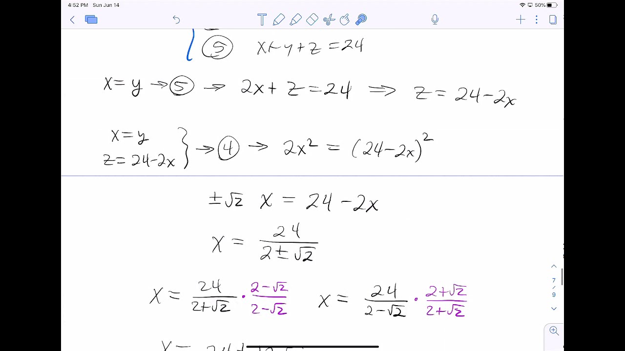 Lagrange Multipliers - Multivariable Calculus (14.8e) - YouTube