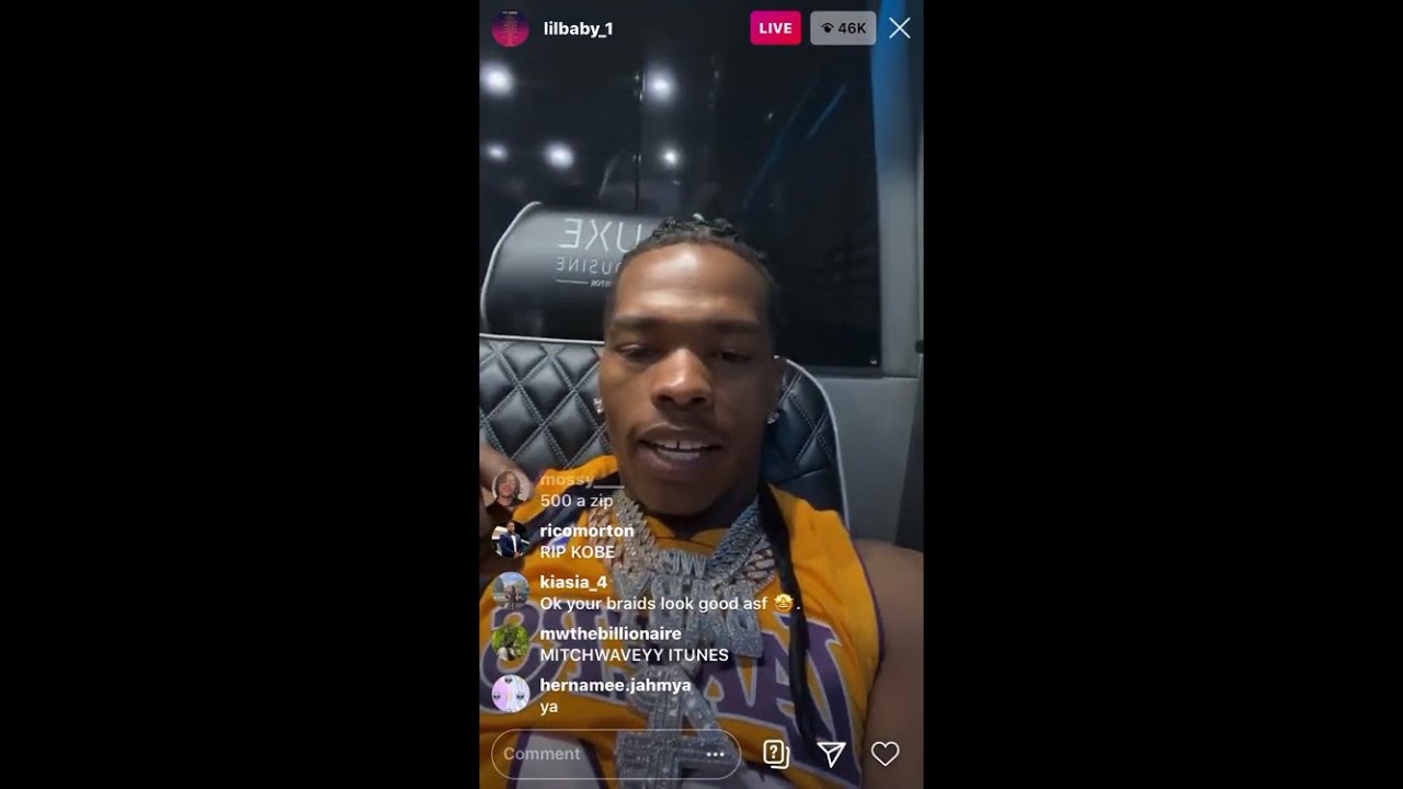 Lil Baby Instagram Live. 9/1/20 - YouTube