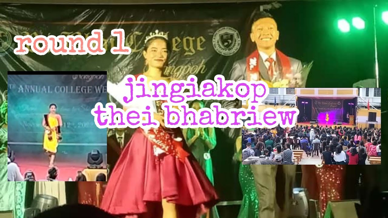 Miss Ri Bhoi traditional attire Ri-Bhoi college girls first round - YouTube
