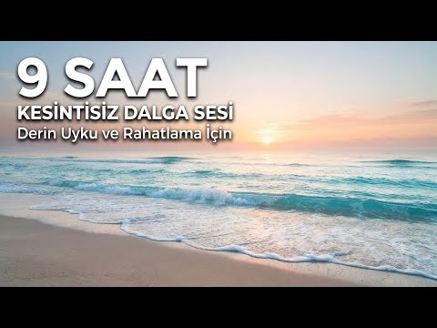 Doğanın Sesi: 9 Saat Deniz Dalgaları | Uykusuzluğa Kesin Çözüm | Relaxing Beach Waves